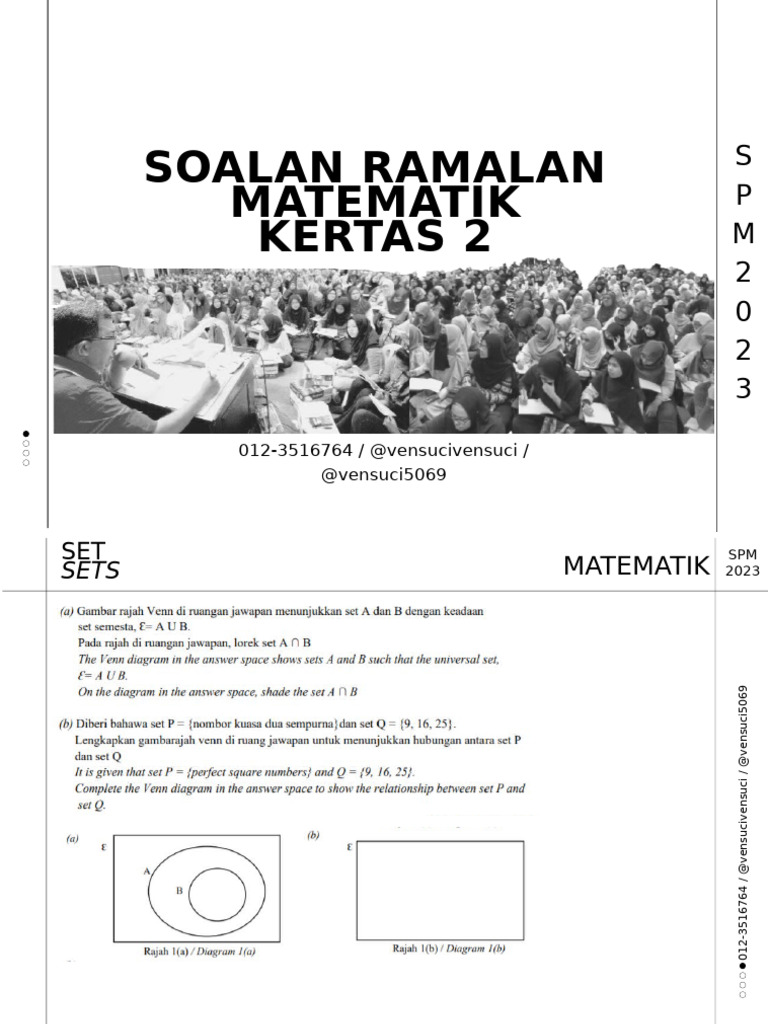 MODUL MATHS SPM23 Ven | PDF