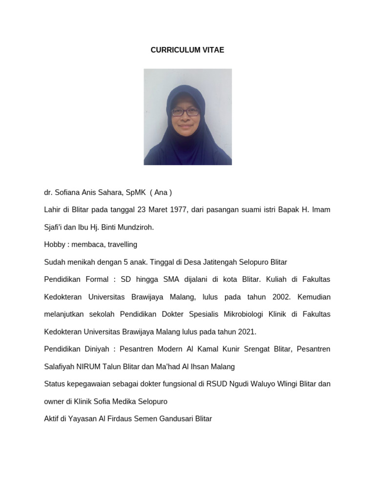 Curriculum Vitae-1 | PDF