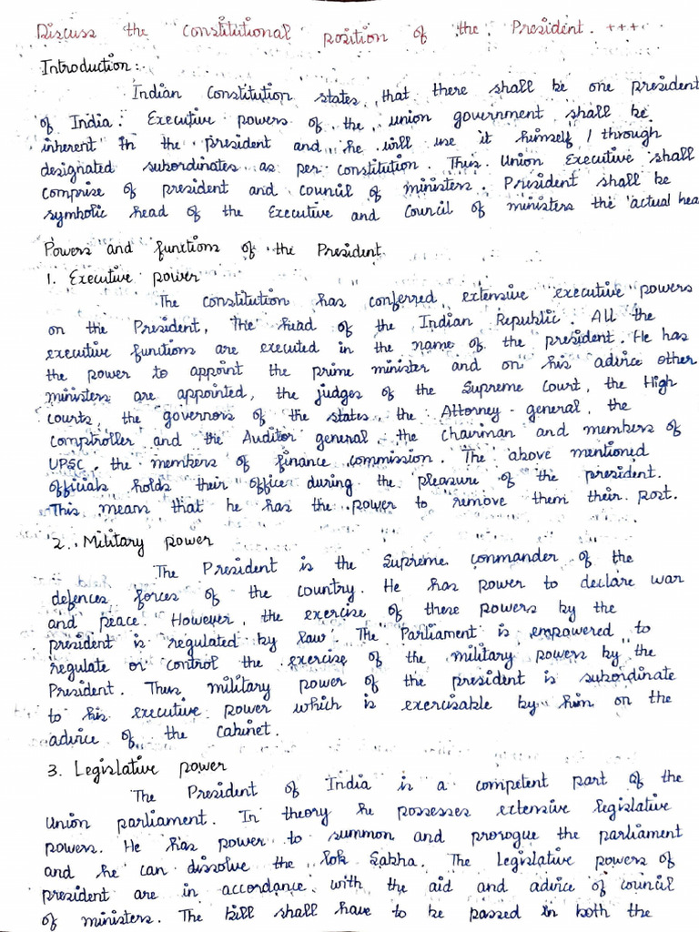 Unit - 2 Constitutional Law | PDF