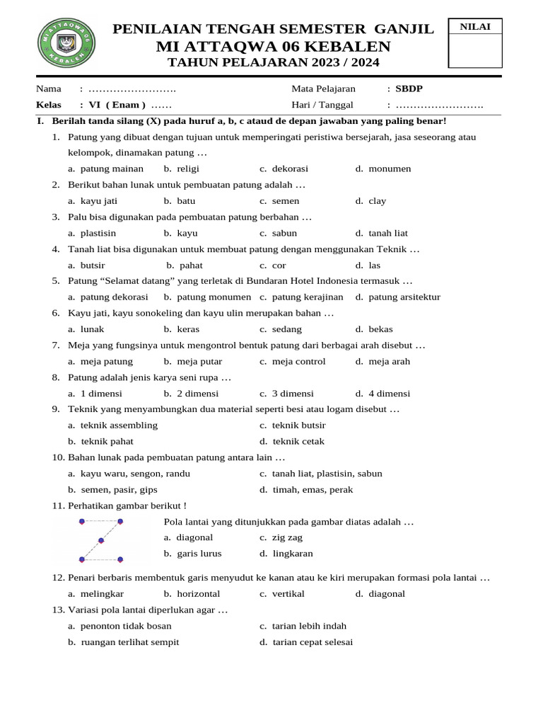 PTS SBDP KLS 6 | PDF