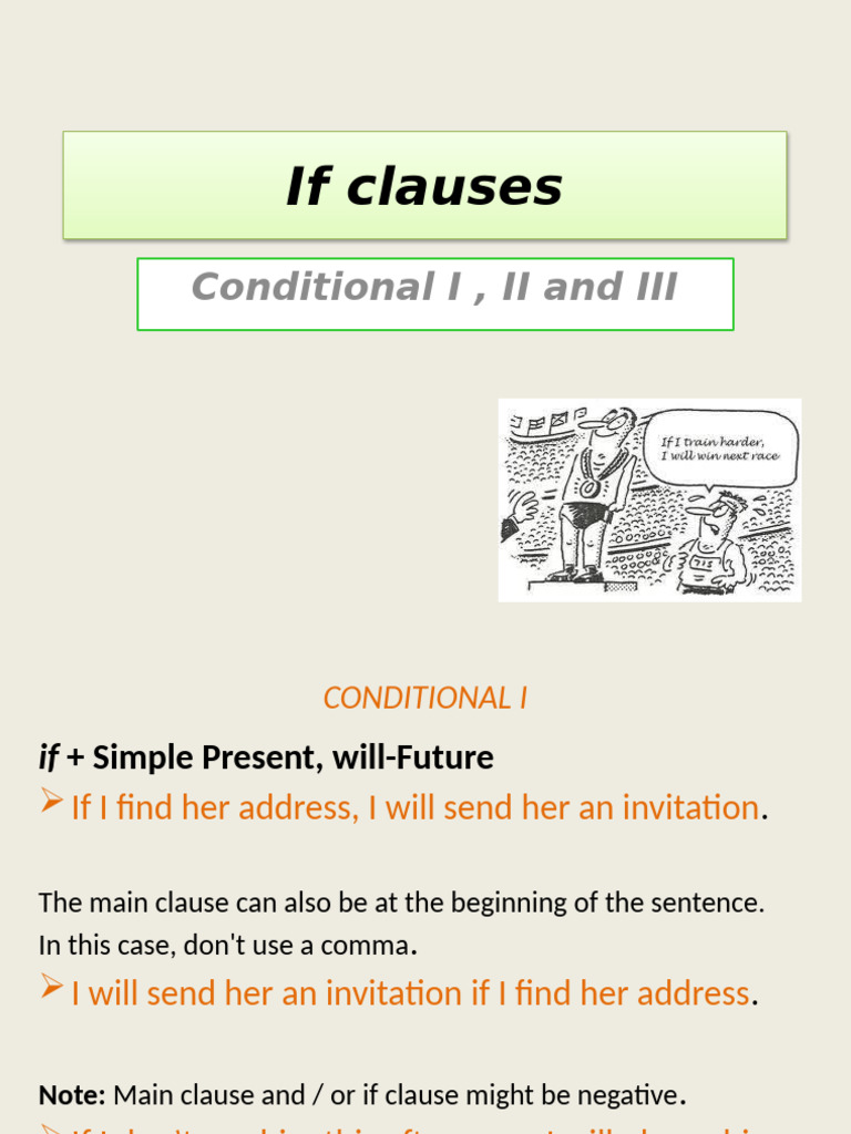PPT Grammar If clauses | PDF