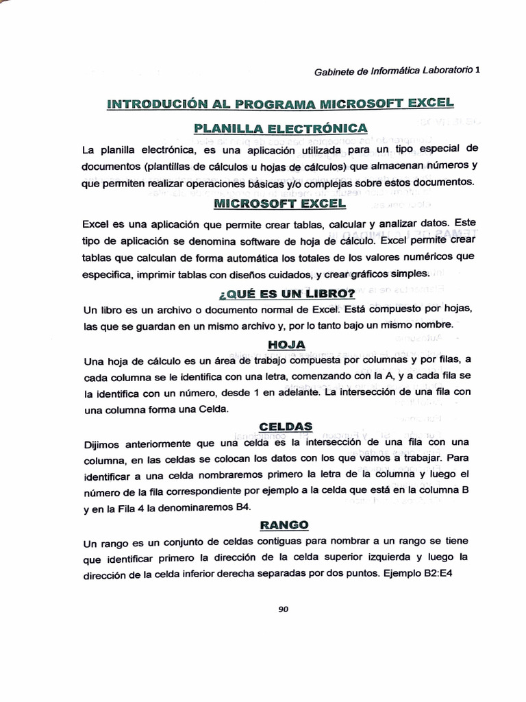 Leccion1-Excel Conceptos Basicos | PDF