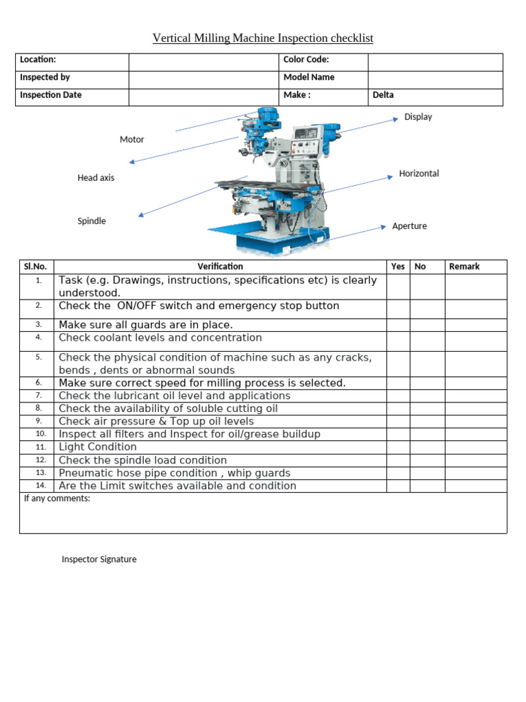Milling Machine | PDF
