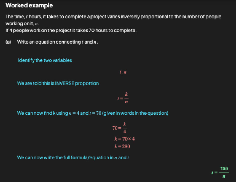 worked example ratio and proportion | PDF