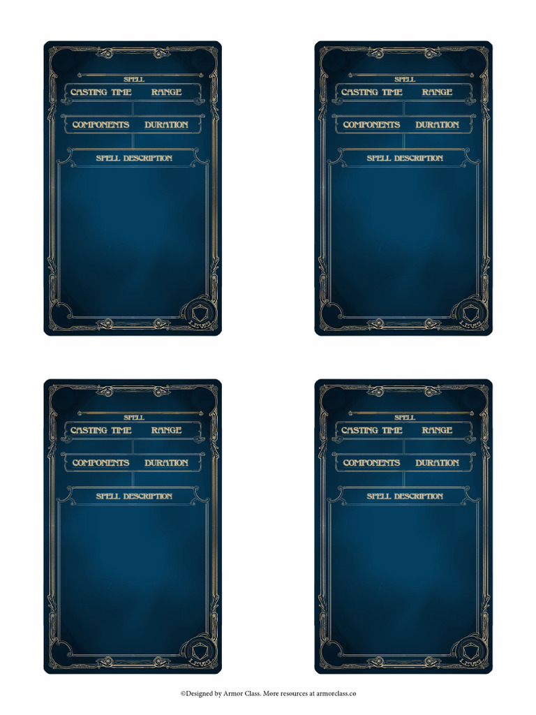 Aether - Artificer Spell Card | PDF