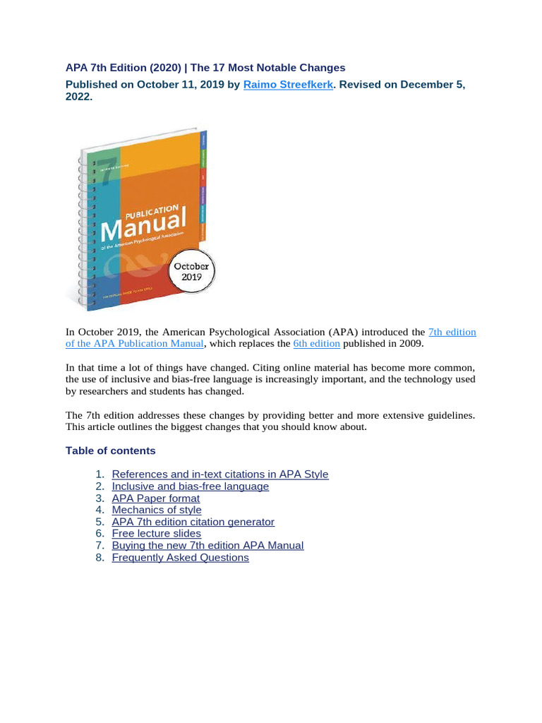 APA 7th Edition | PDF