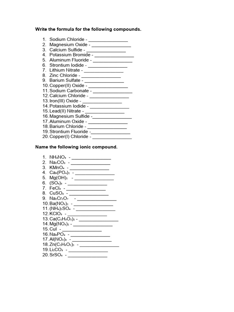 NAMING AND WRITING Activity 10 - MS. CRUZ | PDF