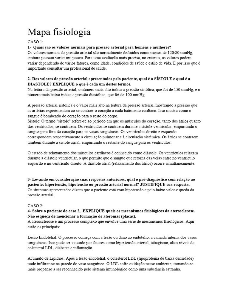 Mapa Fisiologia Meu | PDF