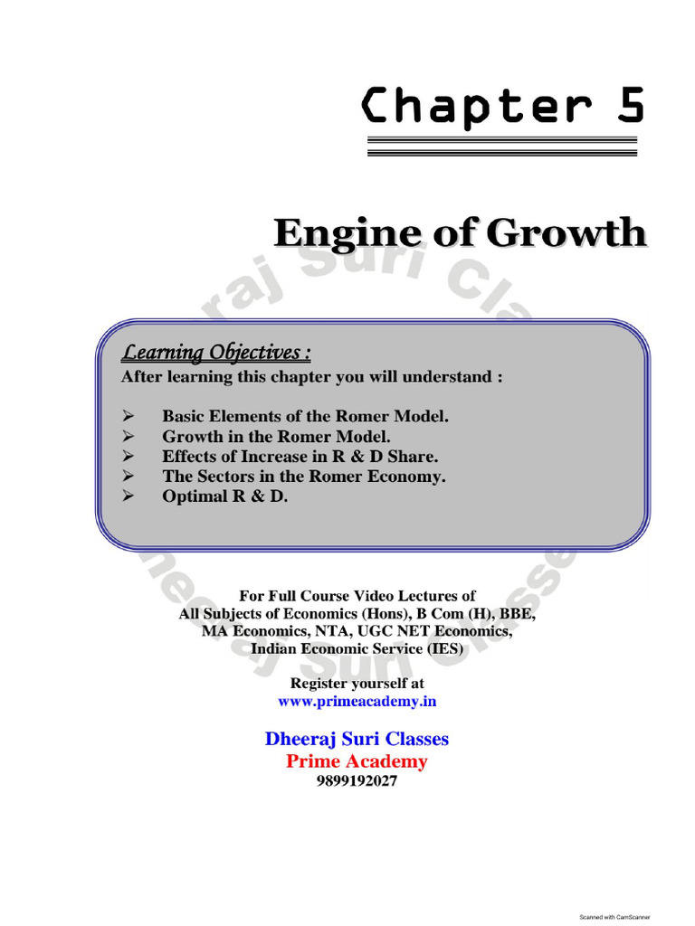 Chapter 5 Engine of Growth | PDF