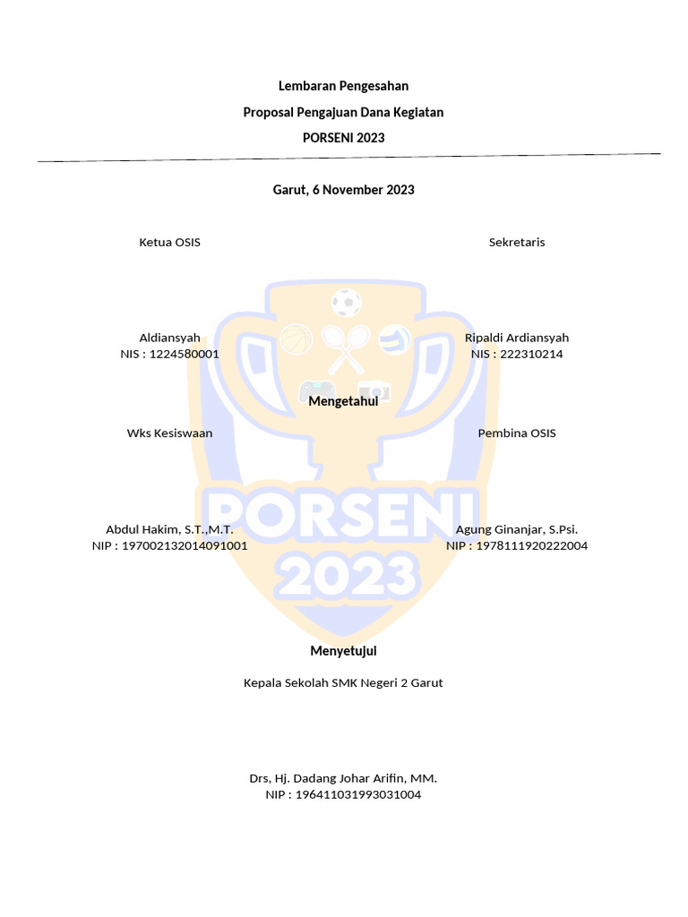 Proposal Porseni 2023 2 | PDF