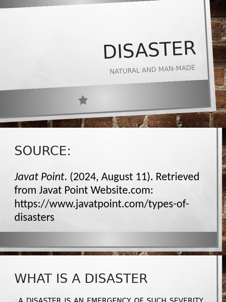 Disaster | PDF