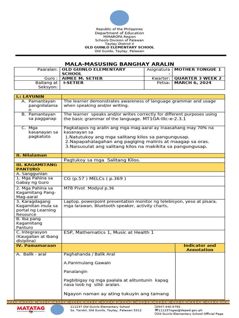 Math1 Cot3 | PDF | Behavior Modification | Cognition