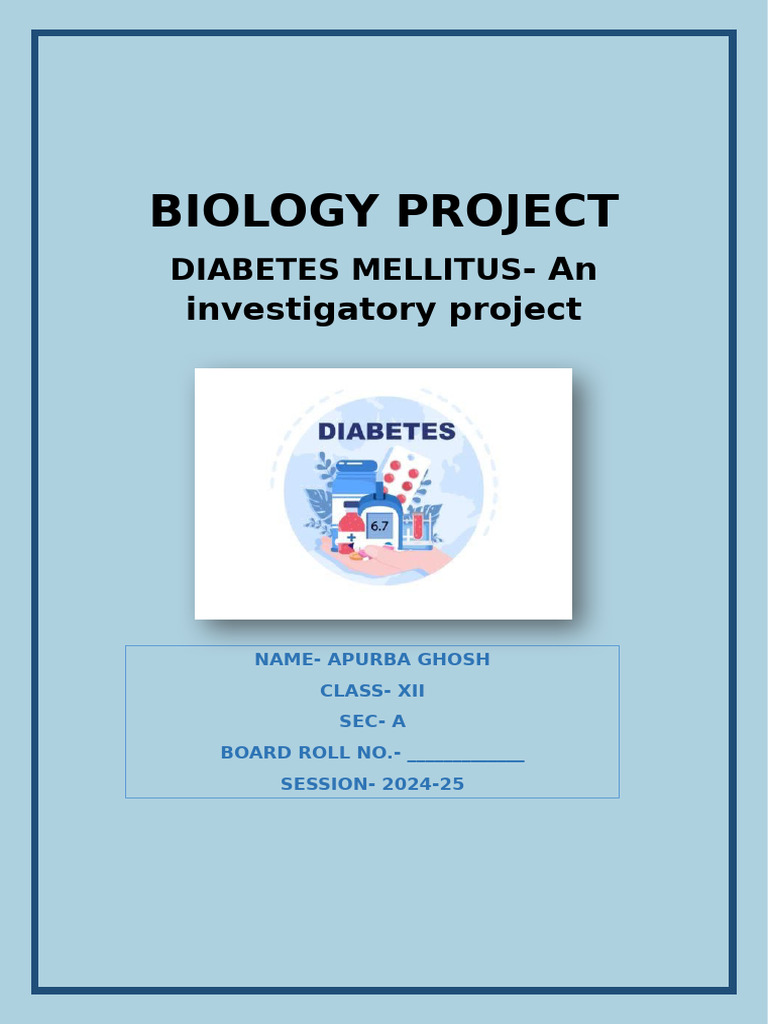 Biology Project Cover Page | PDF | Art