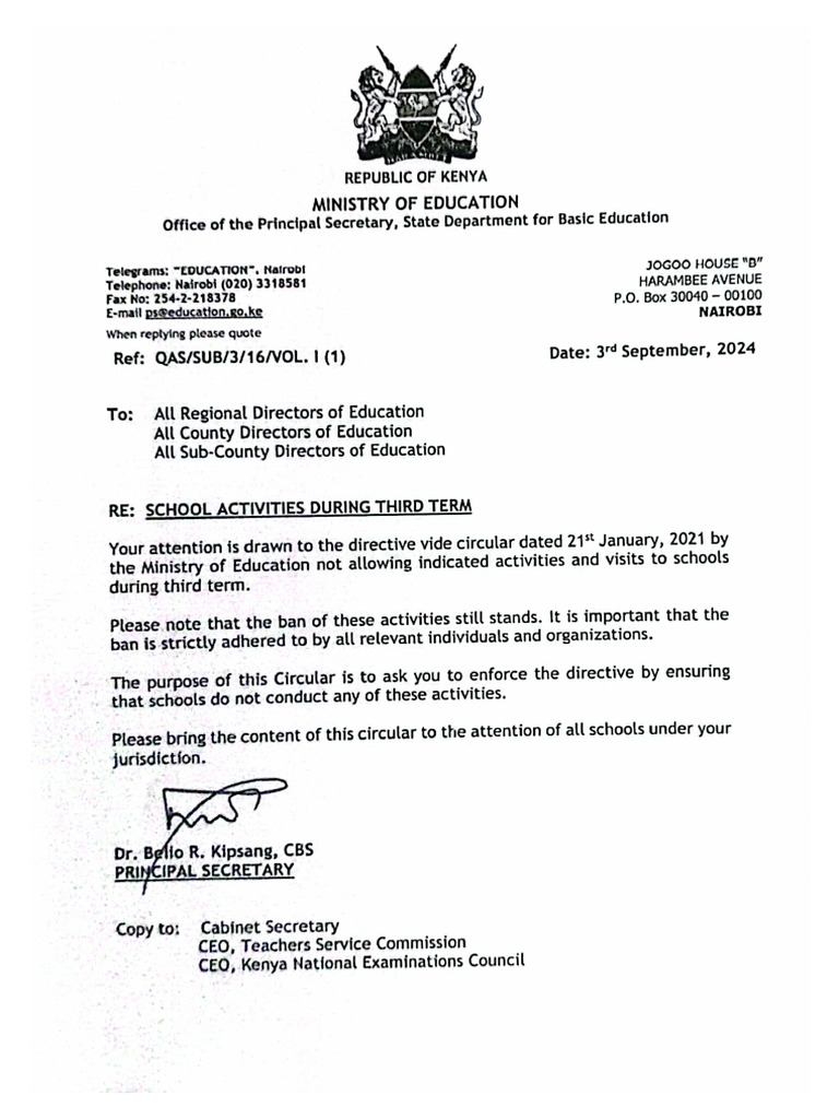 Circular School Activities During 3rd Term | PDF