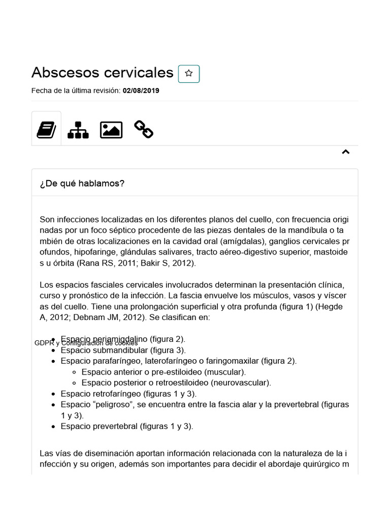 Abscesos Cervicales: Causas y Diagnóstico | PDF | Inmunología | Medicina