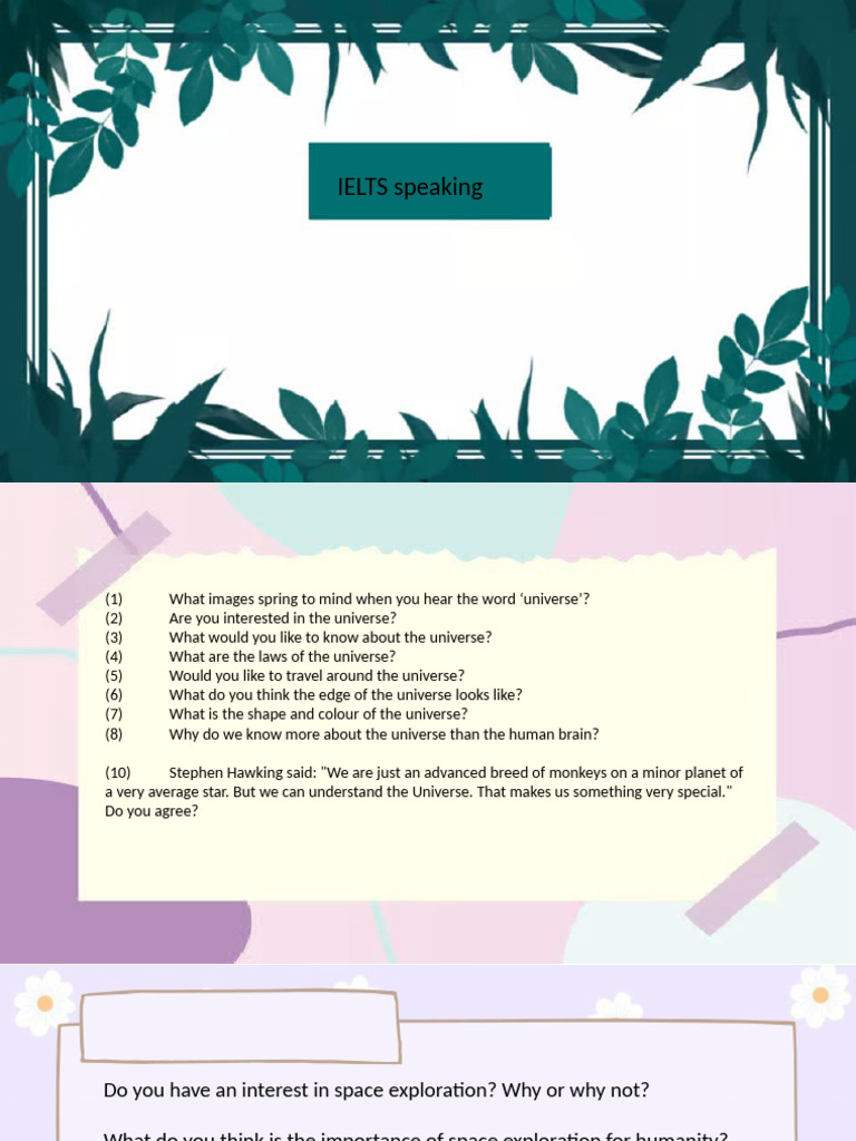 IELTS Speaking Test | PDF