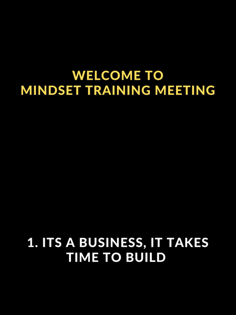 Mindset Training | PDF