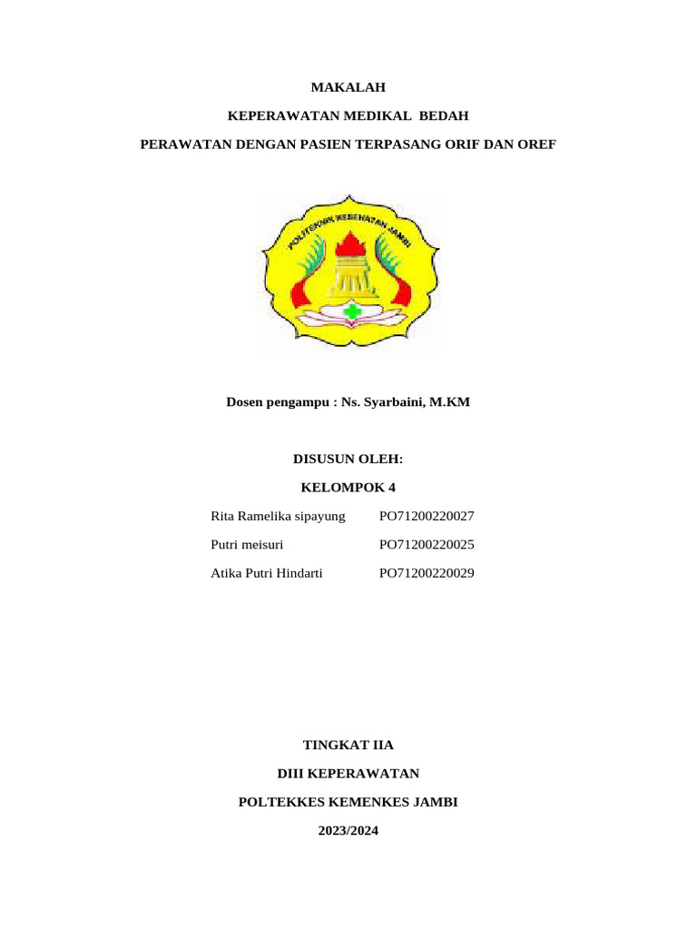 Makalah Orif Dan Oref | PDF