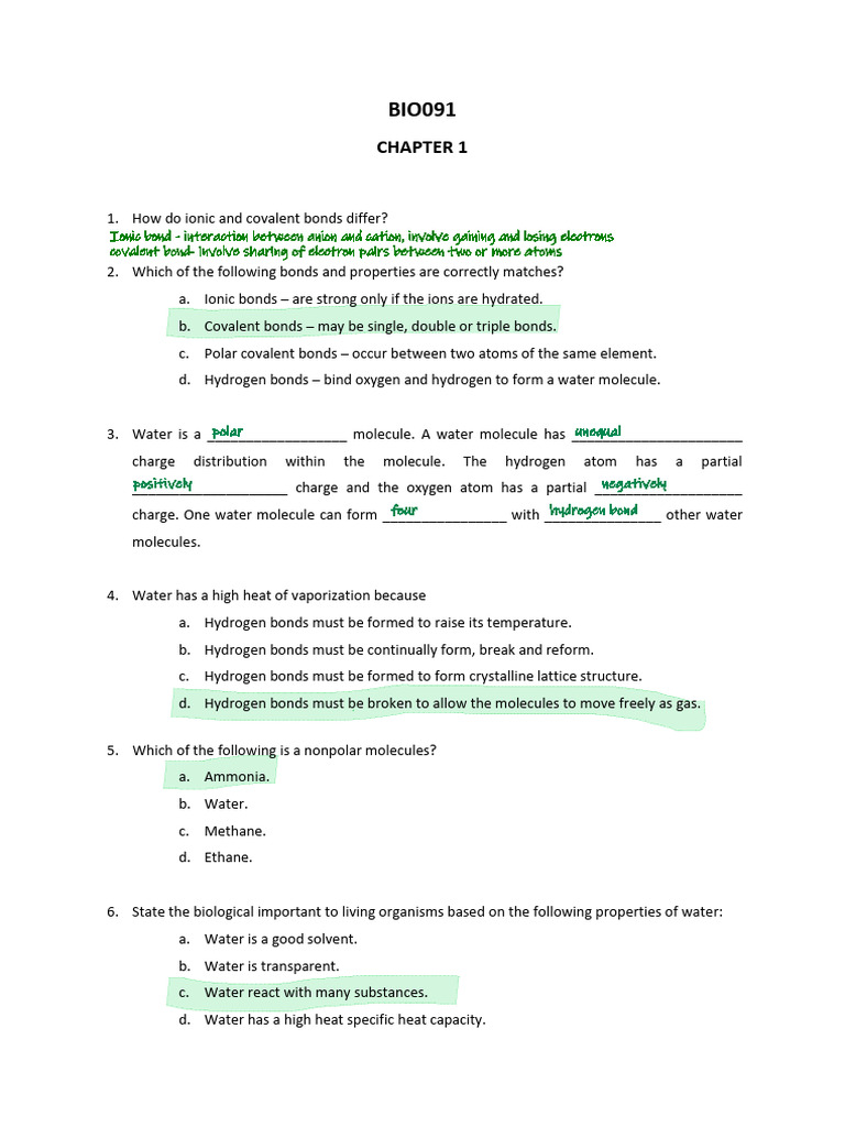 Test Your Knowledge_Chapter 1 | PDF