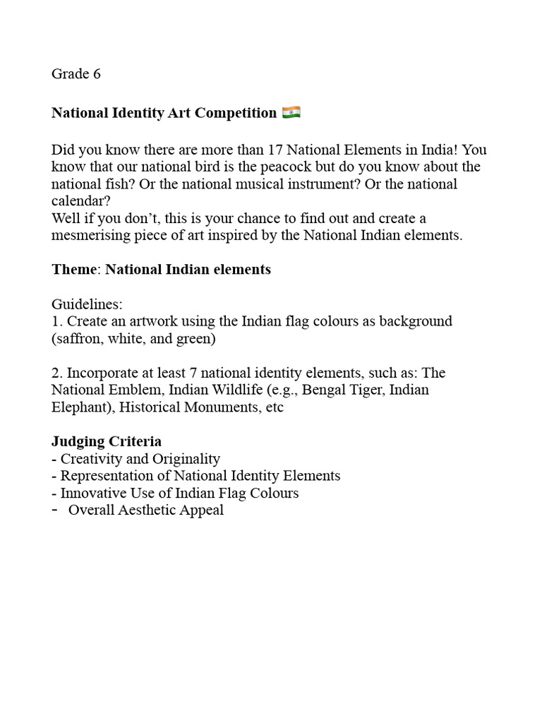 Grade 6 History Competition | PDF