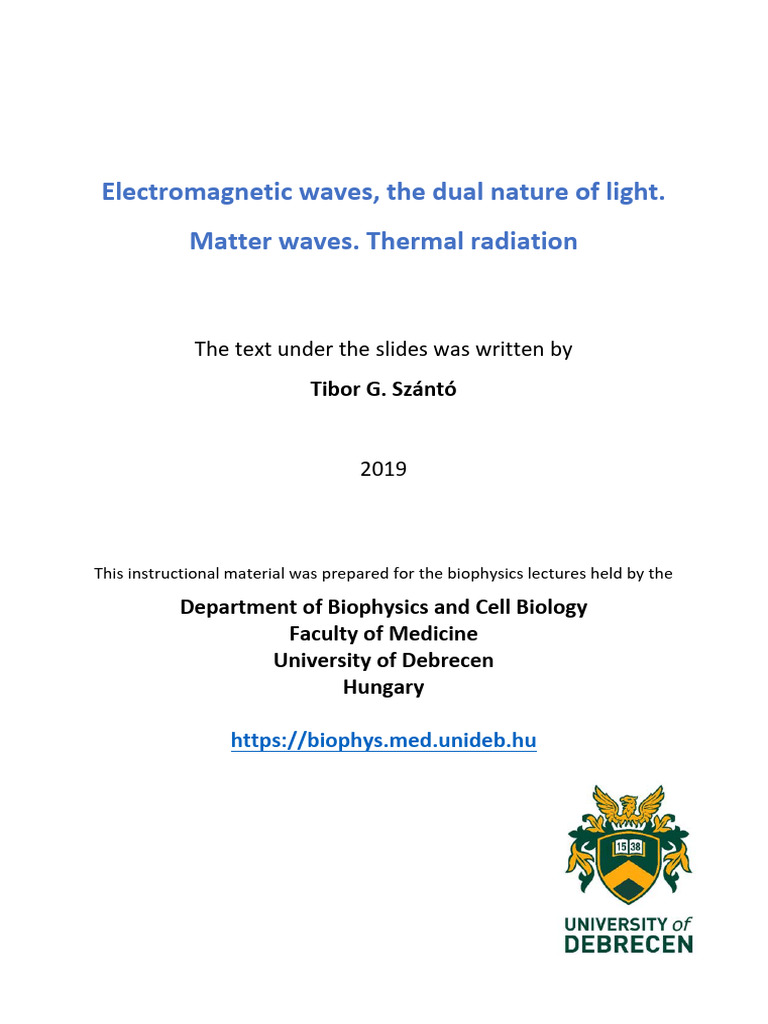 01 ENG FIN Electromagnetic Waves Booklet | PDF