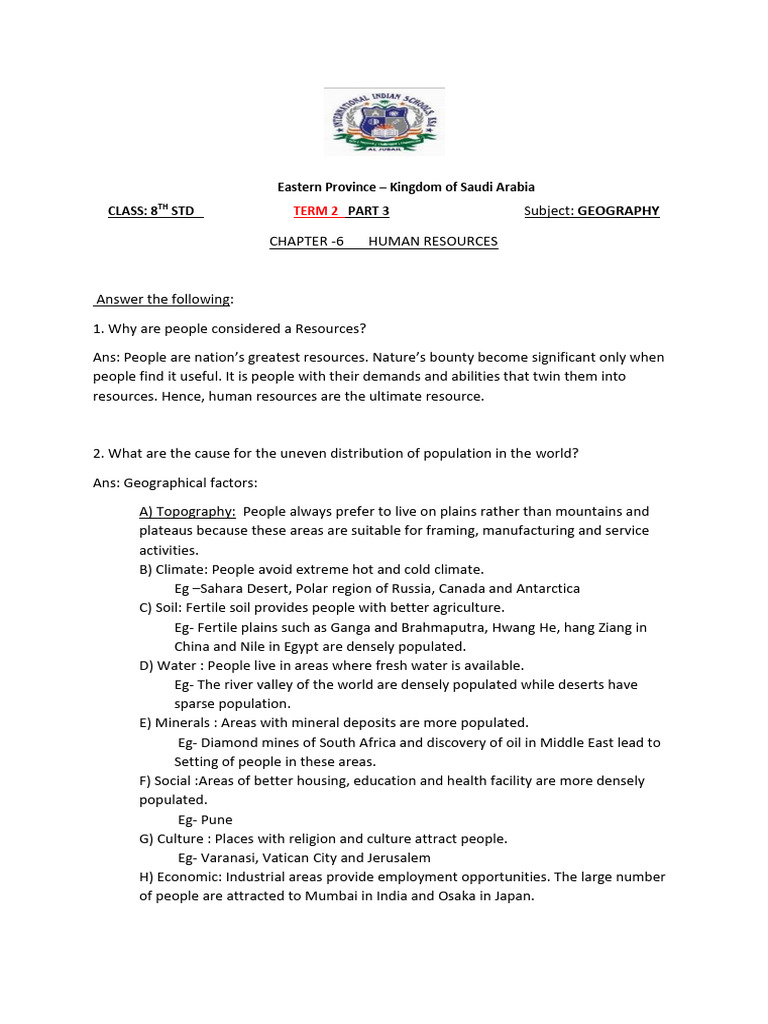 11162020111753AM-Class 8 SST Notes Term 2 Part 3 | PDF