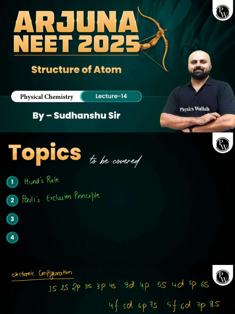 Structure of Atom 14 Classnotes.pdf (1) | PDF