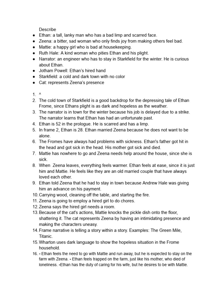 Ethan Frome Review | PDF