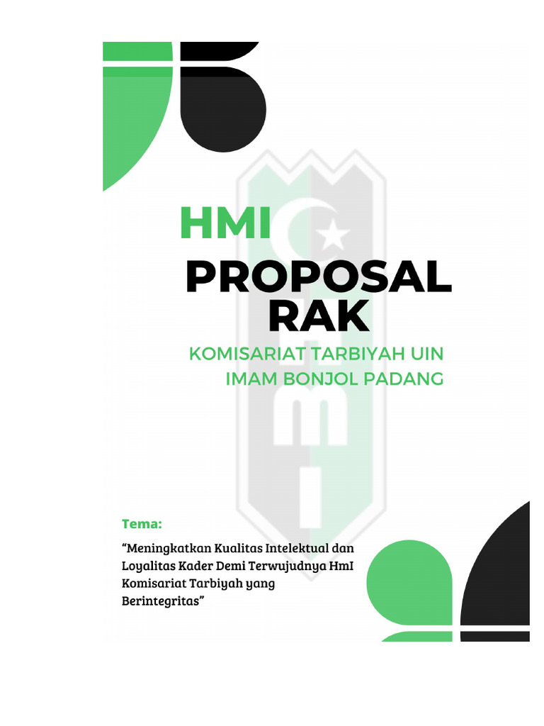 Proposal Rak Hmi Komstar Uin Ib Padang | PDF