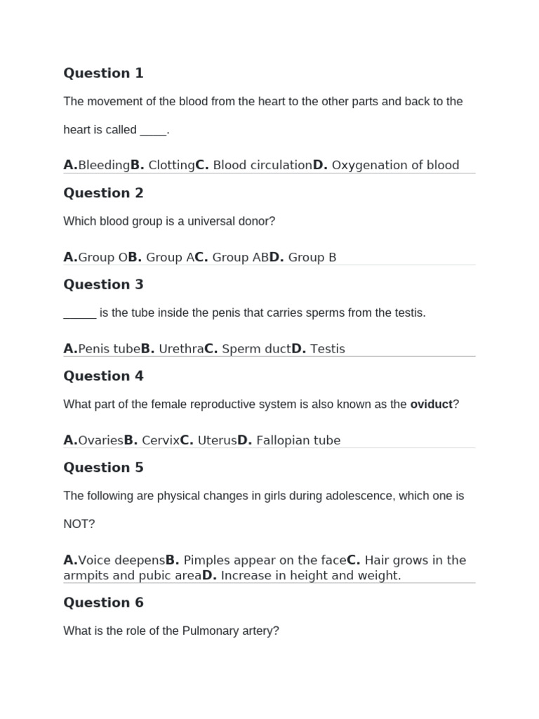 G6 Sci Quiz | PDF