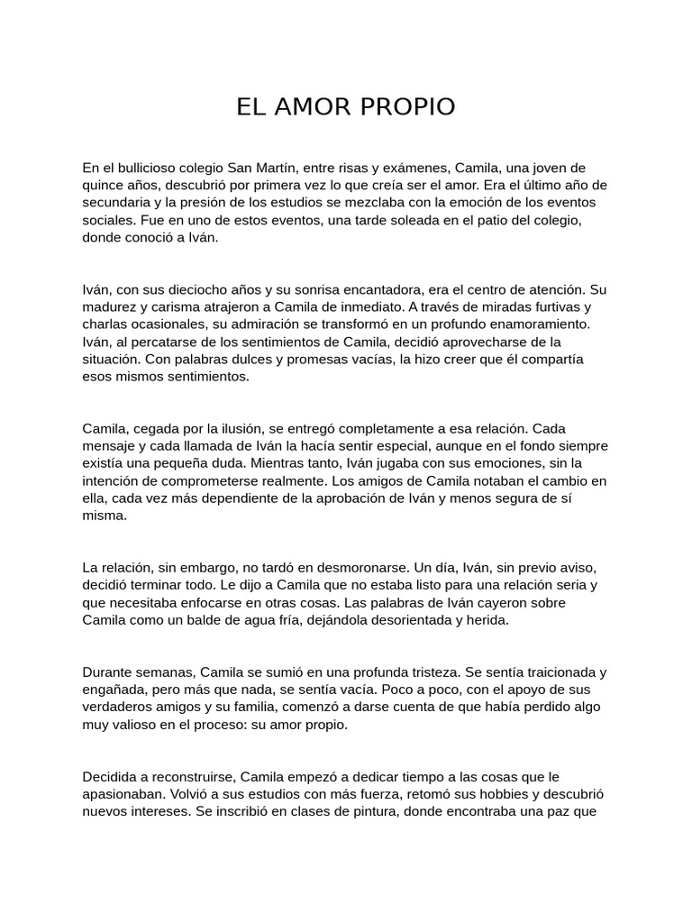 El Amor Propio | PDF