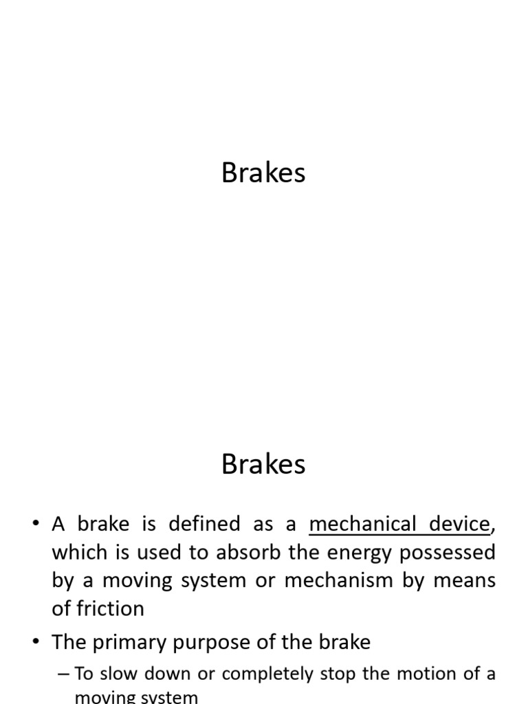 3. Lecture_Brakes | PDF