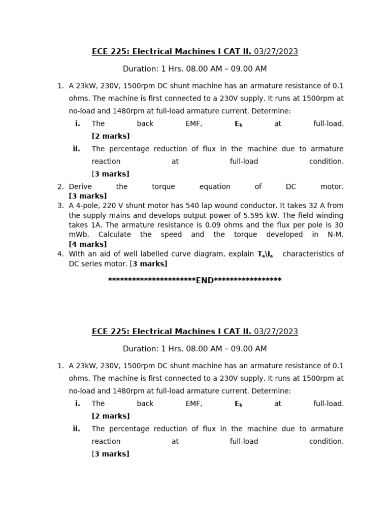 Ece 225 Cat Ii | PDF