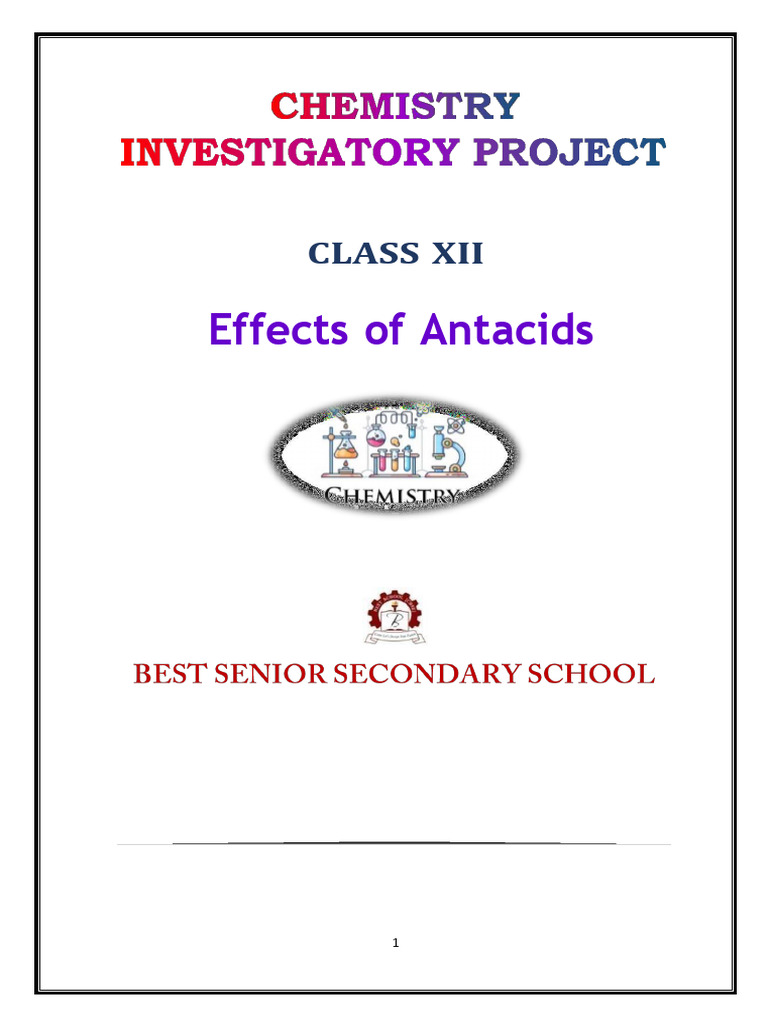 Chemistry Project (2) | PDF