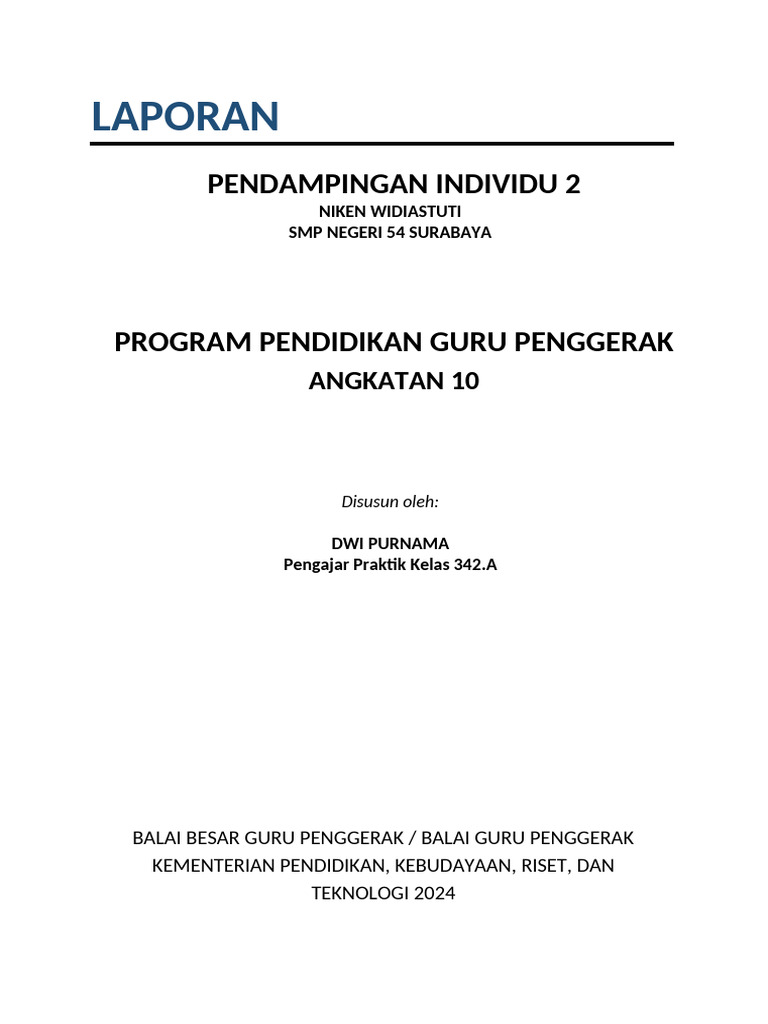 Niken Laporan Pi 2 | PDF