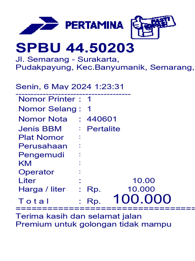 Nota Spbu 6may | PDF