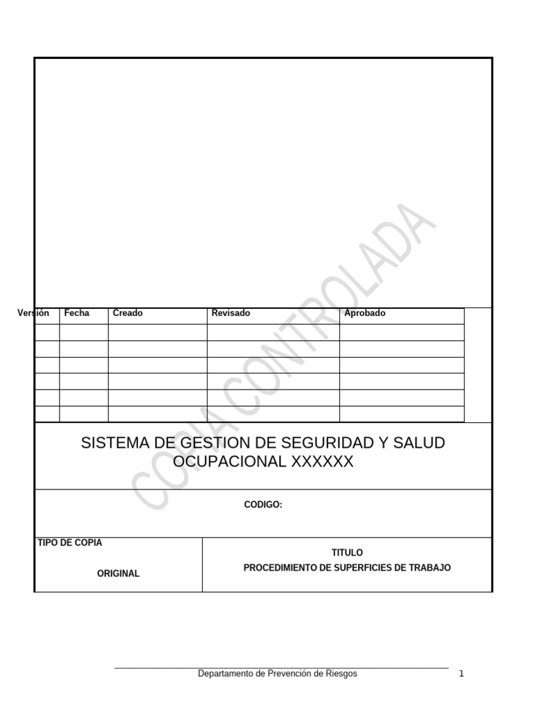 Pr-Po-16 Versión 2 Superficies de Trabajo | PDF