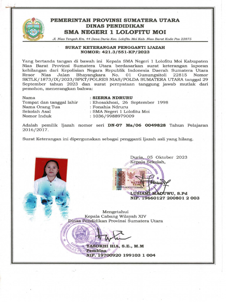 Ijazah Erna | PDF