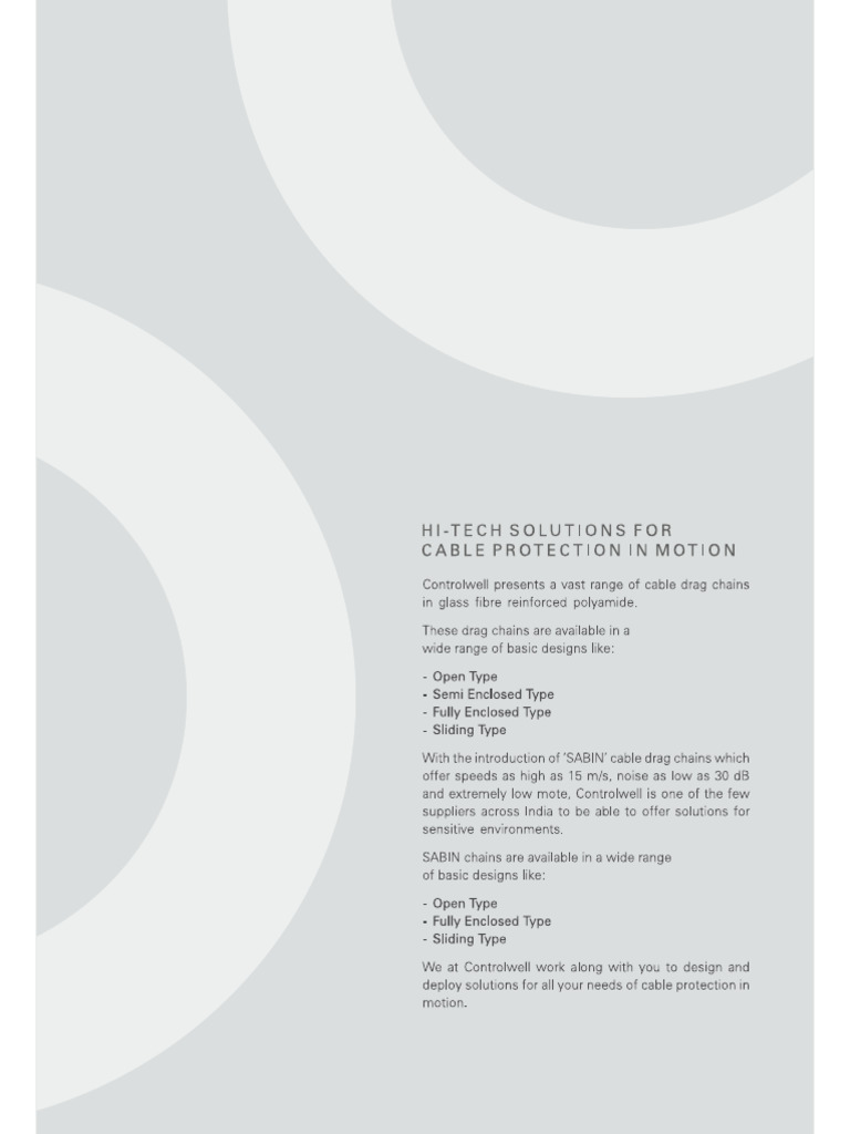 Cable Drag Chain Catalogue | PDF