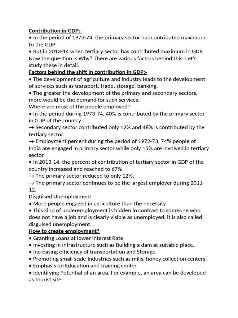 Contribution in GDP | PDF