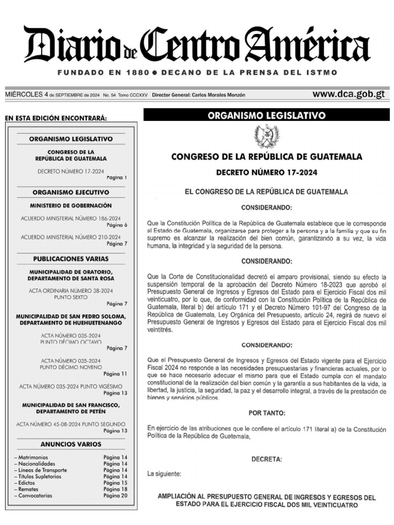 3079a Decreto 17 2024 | PDF