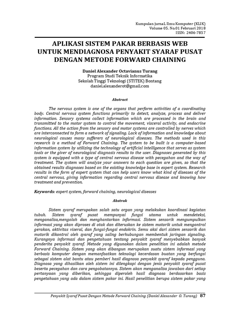 Aplikasi Sistem Pakar Berbasis Web Untuk Mendiagnosa Penyakit Syaraf ... Aplikasi Sistem Pakar Berbasis Web Untuk Mendiagnosa Penyakit Syaraf ...
