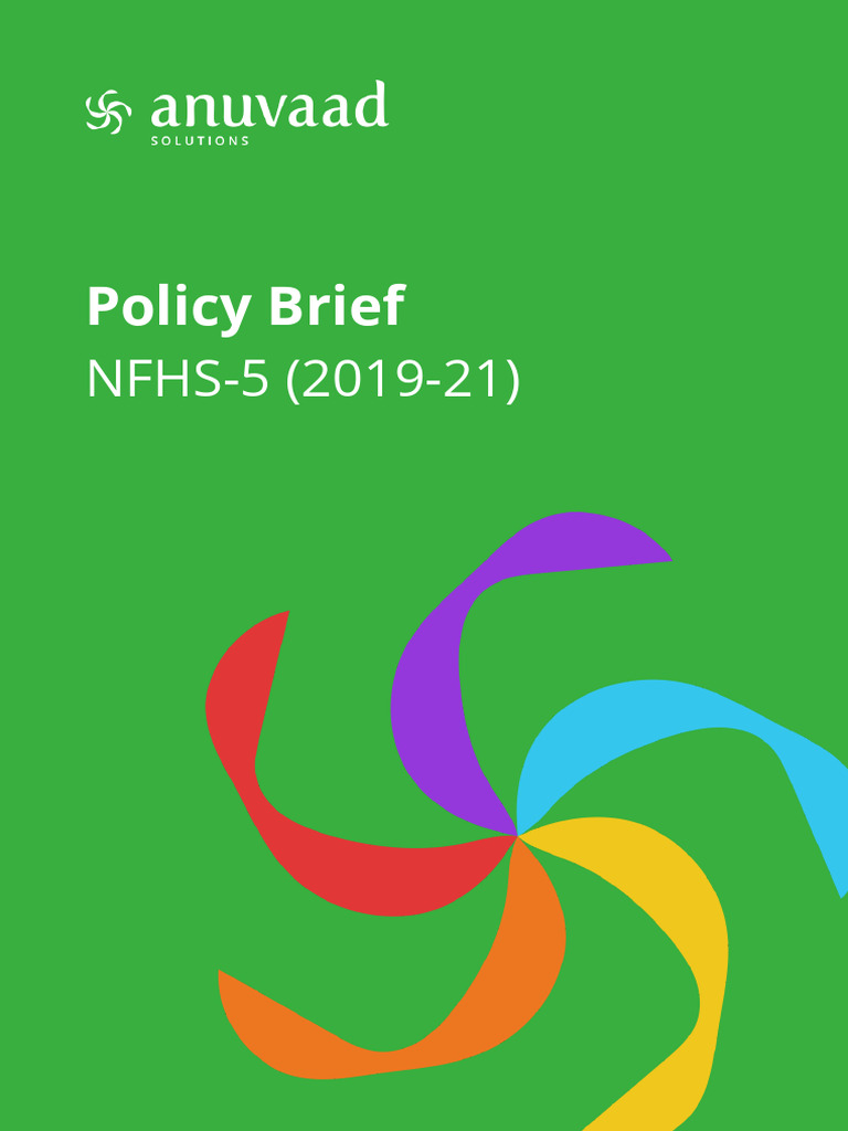 NFHS 5 Data - National Trends 1 | PDF | Malnutrition | Science ...