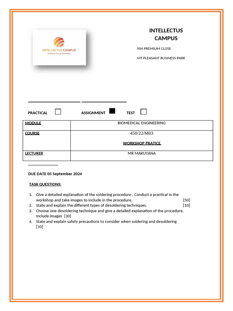 Assingment 1 WORKSHOP 2024 | PDF