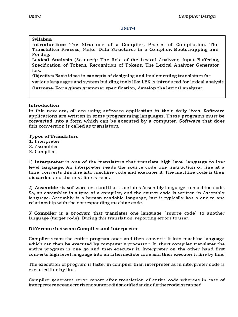 CD Unit 1 Notes | PDF