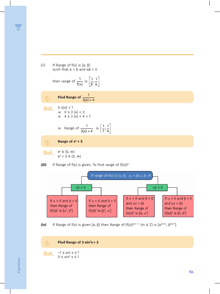 Function Basic Questions On Domain Range Composition | PDF