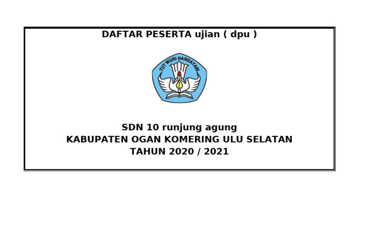 Cover Absen Guru Dan Pegawai | PDF