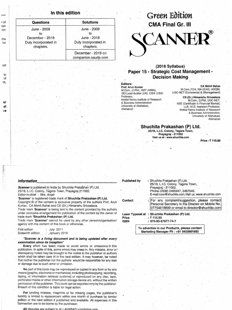 P 15 SCM Scanner | PDF