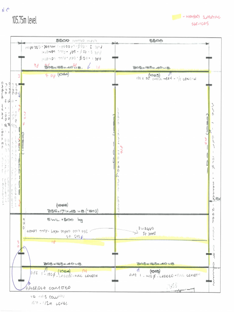 Pipe-Cable Tray Locations | PDF