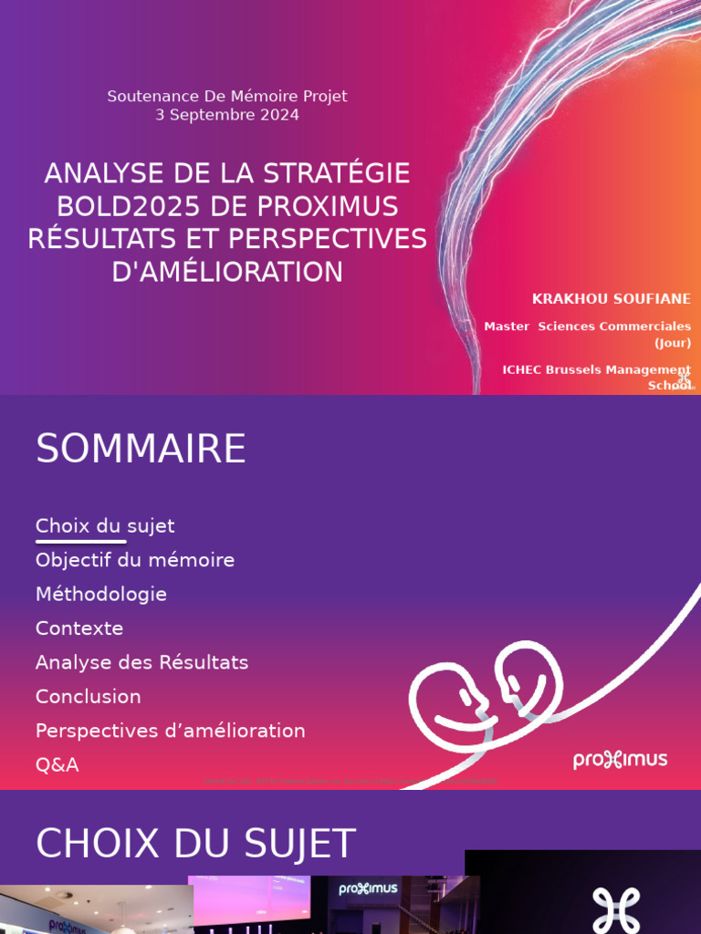 Proximus Bold2025 Strategy Review | PDF